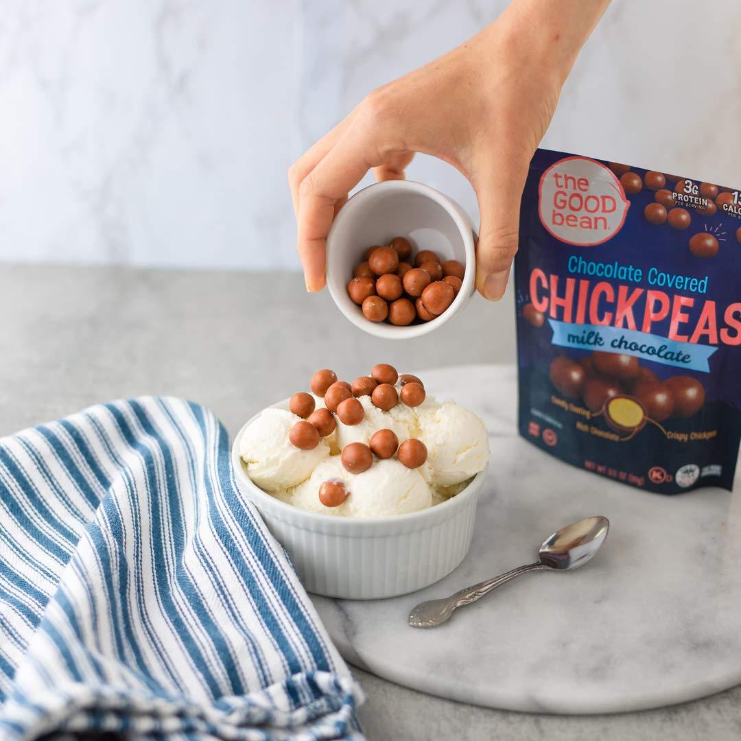 Good Bean Chocolate Covered Chickpeas - Milk Chocolate (4 Pack) 3.5 oz ...