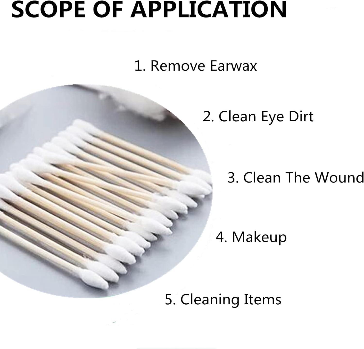 ZHIYE 600 Bamboo Cotton Buds | Biodegradable & Eco-Friendly | Makeup ...