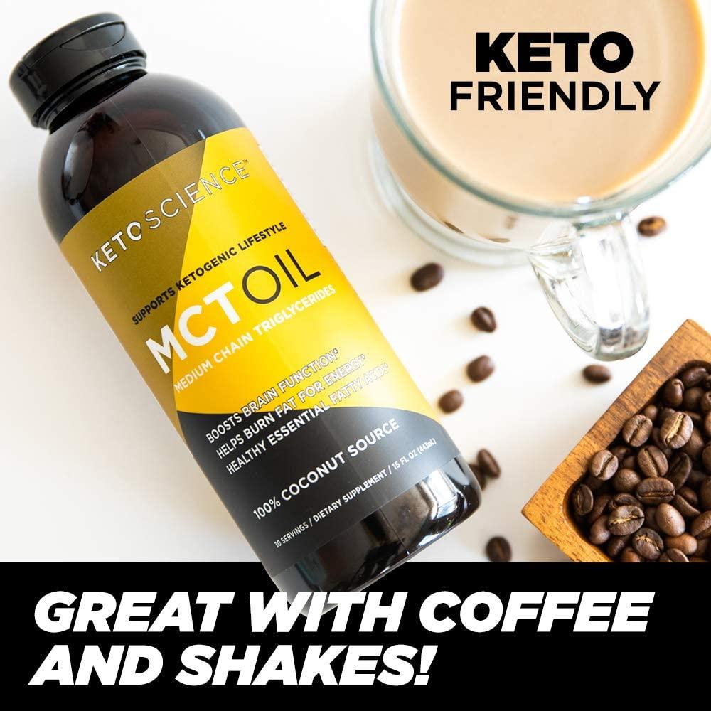 Keto Science Ketogenic MCT Oil Dietary Supplement | 100% Coconut Oil ...