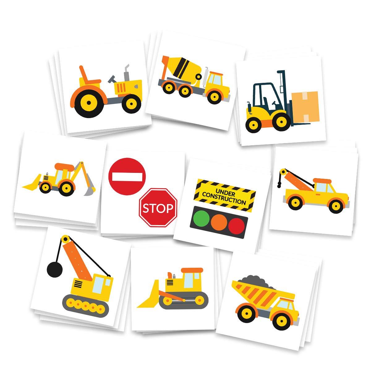construction temporary tattoos