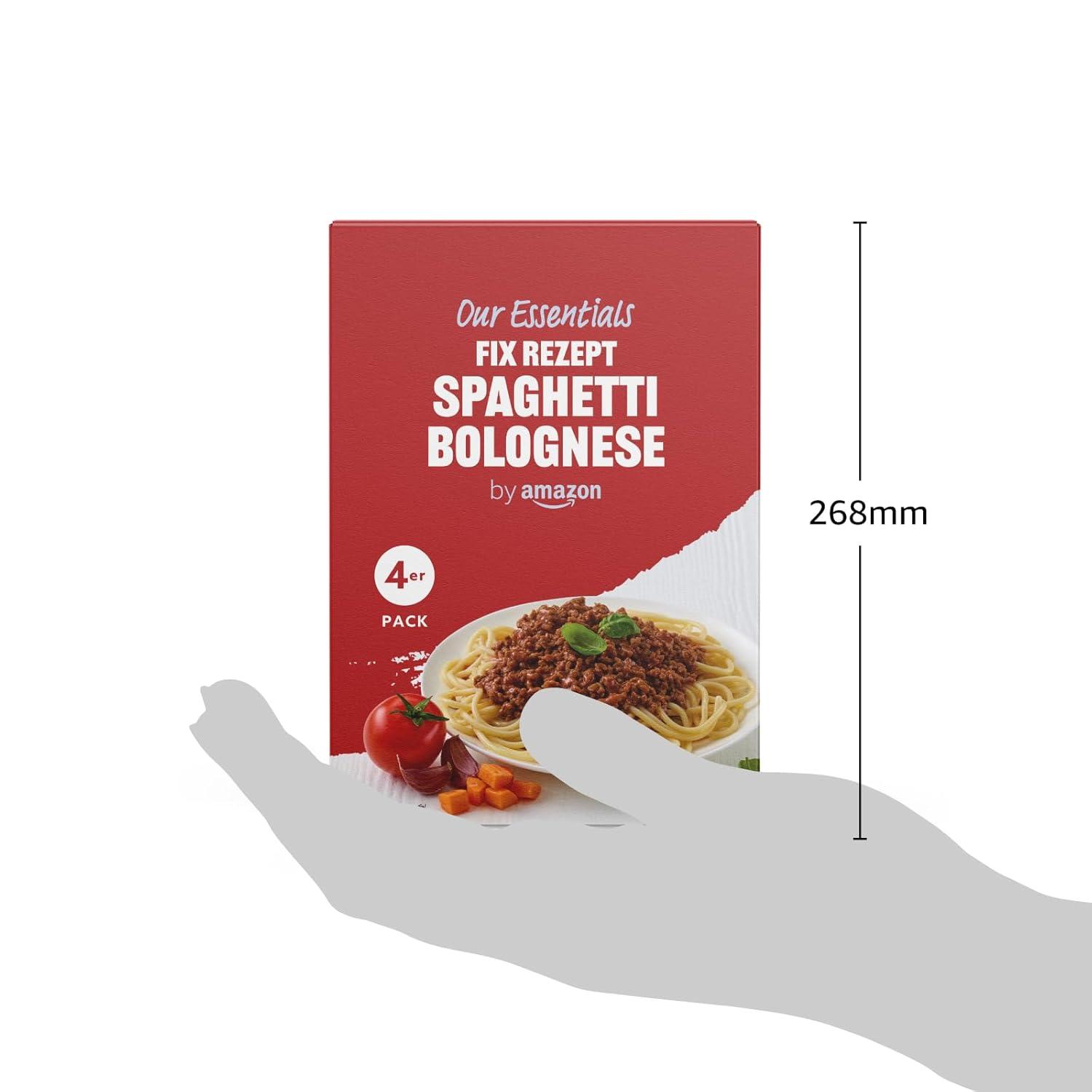 Amazon Fix Spaghetti Bolognese 4-Pack - Serves 12 Portions | Easy ...