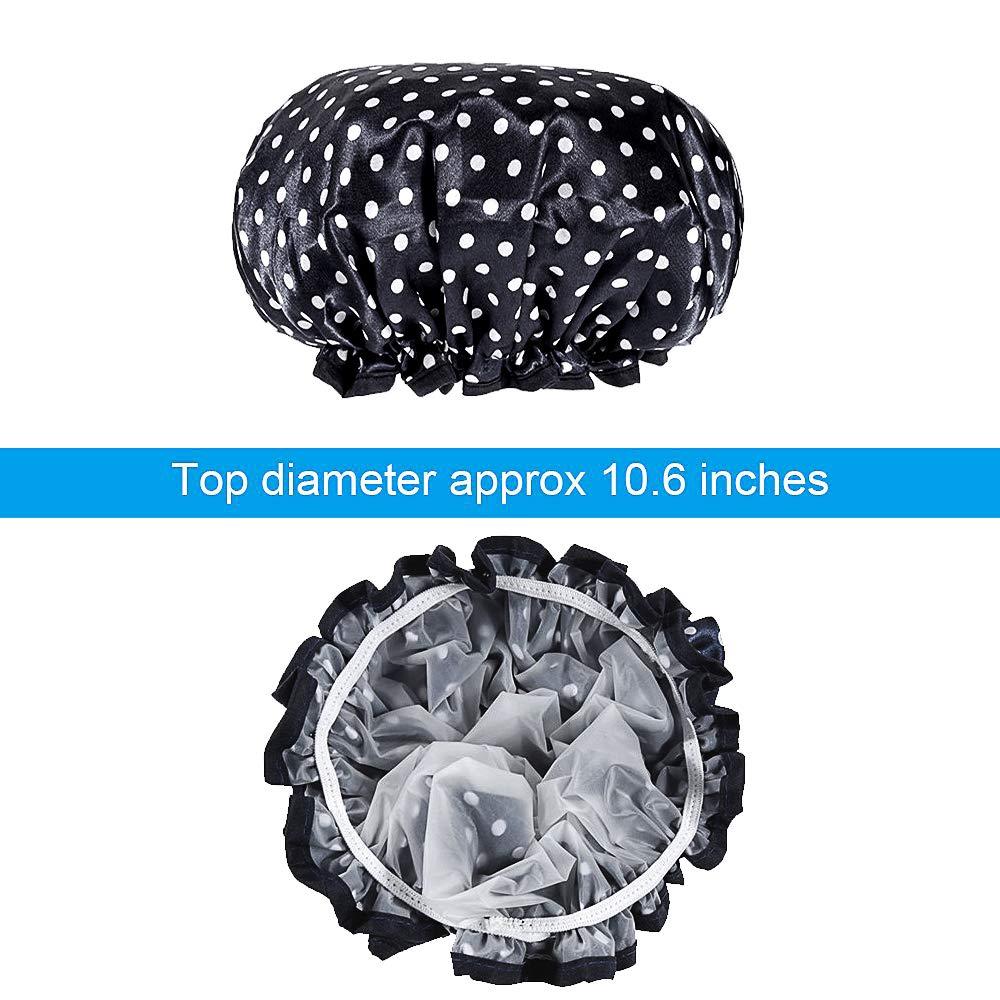 Zarrs Shower Hood 2-Pack for Women | Reusable Waterproof Elastic ...