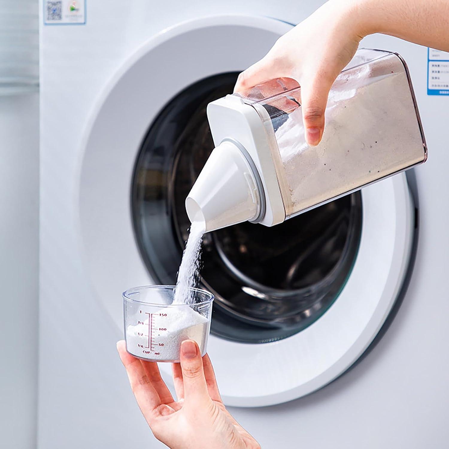 Laundry Detergent Dispenser | Reusable Empty Bottles With Measuring Cup ...