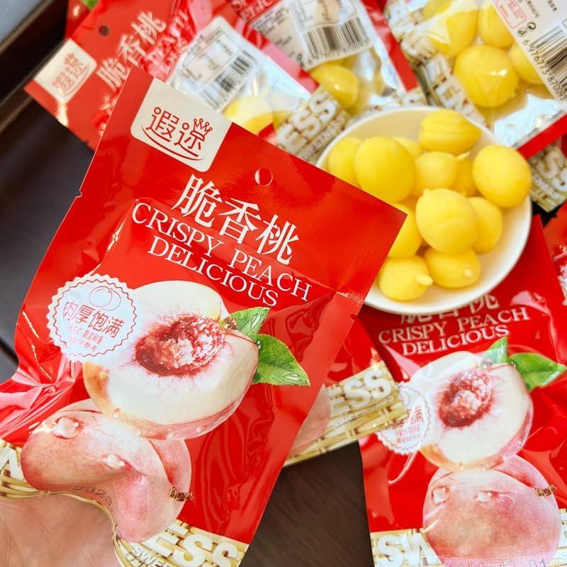 Sour and Sweet Crispy Peach Fruit Snacks Small Peaches Honey Peach ...