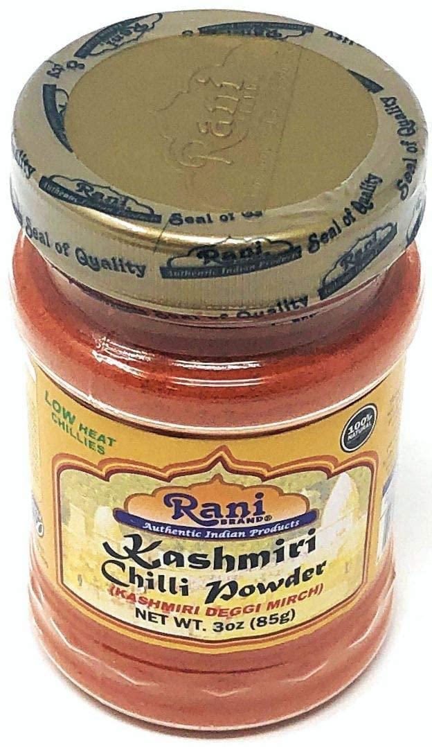 Rani Kashmiri Chilli Powder (Deggi Mirch) 3oz PET Jar - All Natural ...