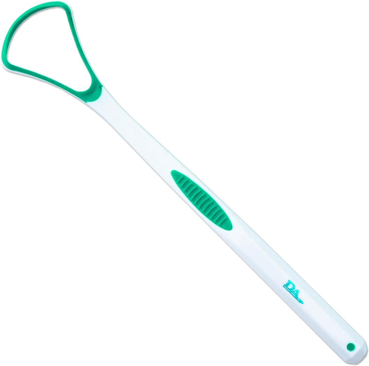 Soft Silicone Tongue Scraper Set - Gentle Cleaning (Purple & Green ...