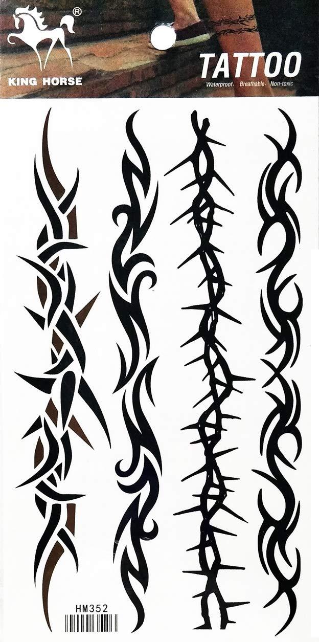 Barbed Wire Creeper Vine Temporary Tattoos - 2 Sheets for Body, Arm ...