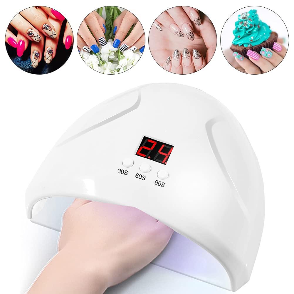 UV LED Nail Dryer 36W Portable USB Gel Nail Lamp with Timing Functions ...