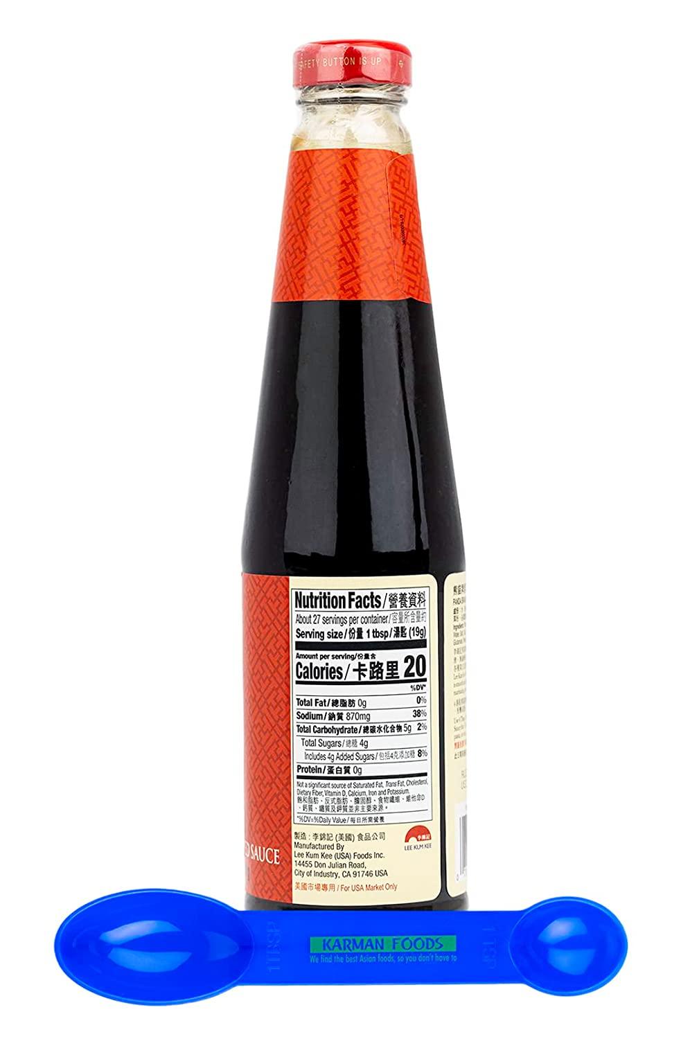 Lee Kum Kee LKK Panda Oyster Sauce 18oz Bundle with Karman Foods Spoon ...