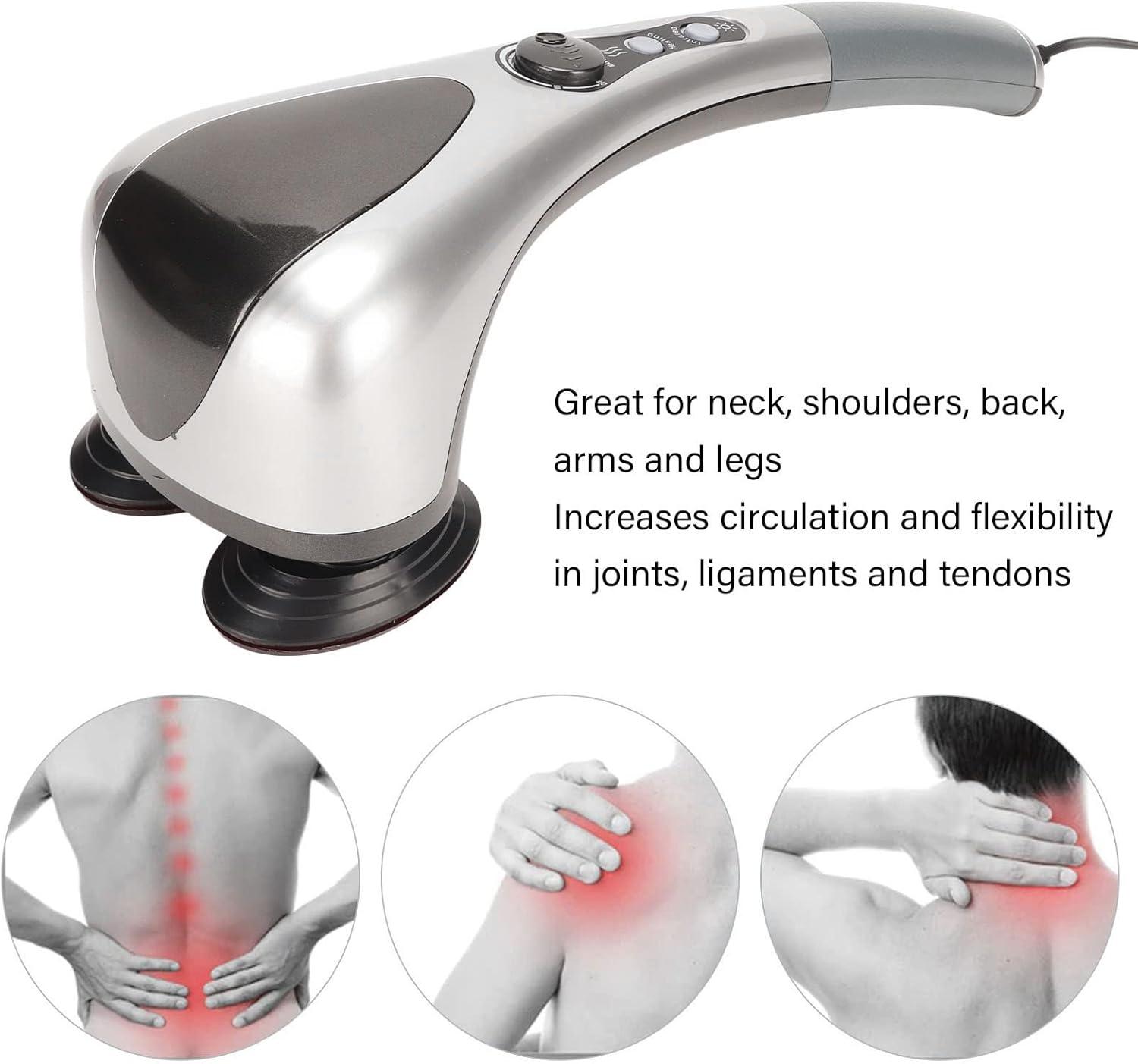 Handheld Back Massager - Comfortable Double Knot Shiatsu Massager for ...