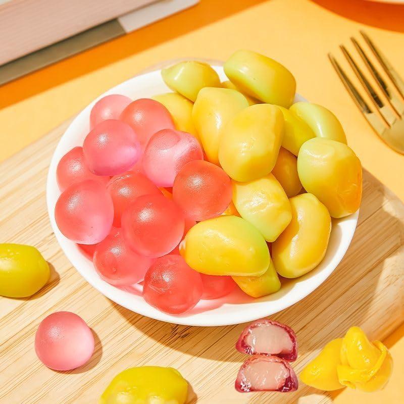 Mango Peelable Candy62g/bag white peach Peeling Fruit Fudge 50% Juice ...