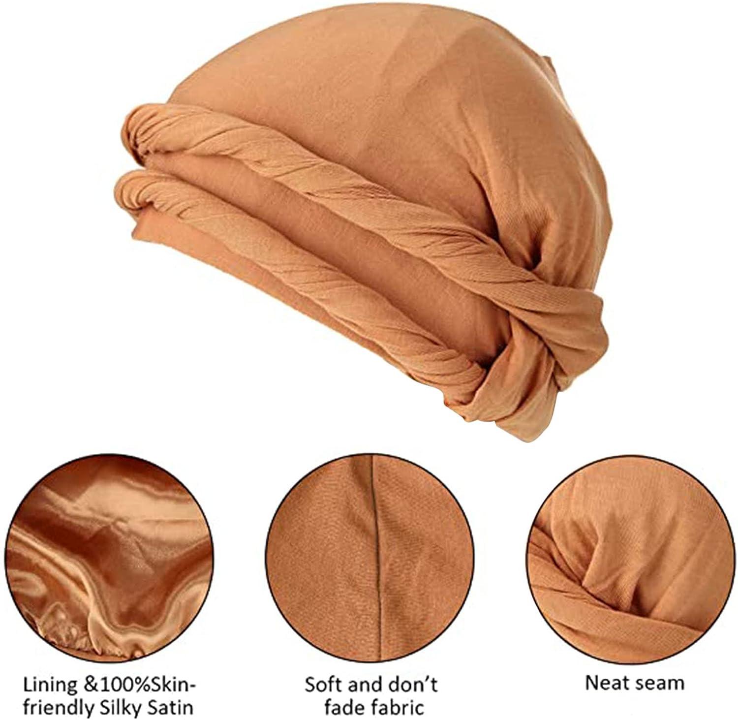 JIFOVER Black Halo Turban Durag for Men - Stylish Headwrap for Men ...