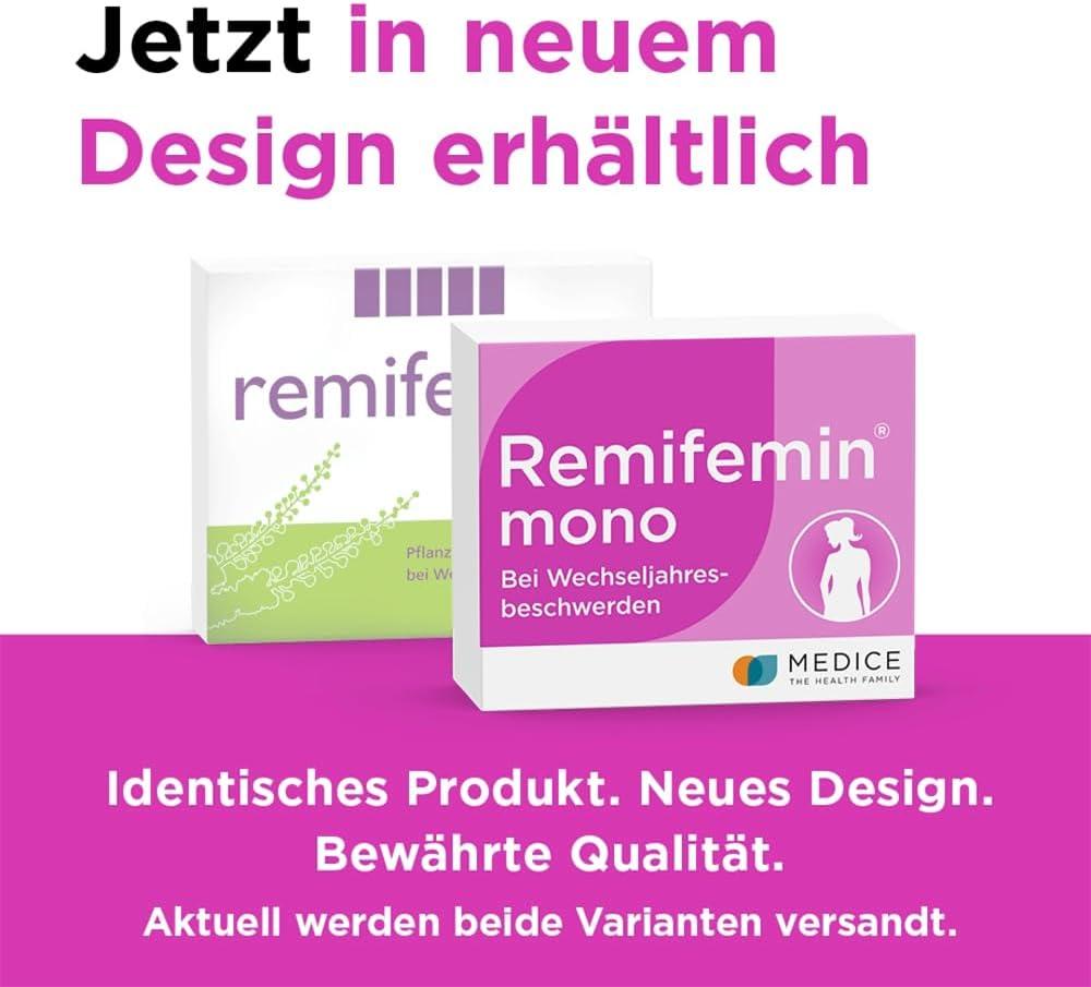 Remifemin Mono 60 Tablets - Hormone-Free Relief for Menopause Symptoms ...