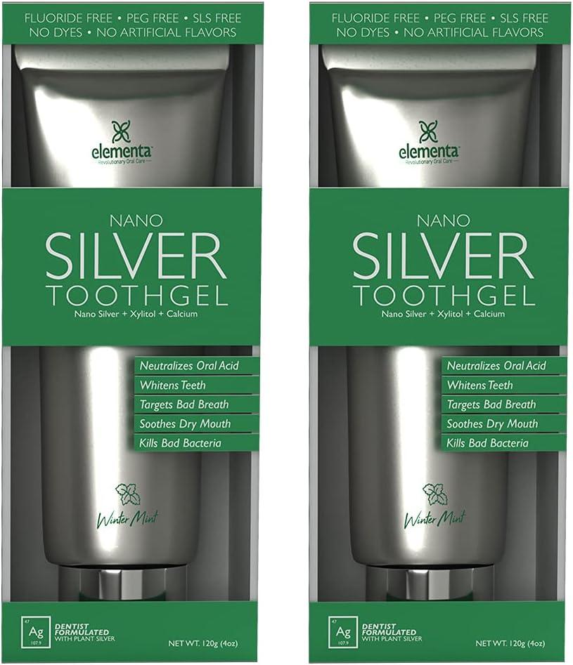 Elementa Silver Wintermint Tooth Gel (2 Pack) - Freshen Your Breath ...