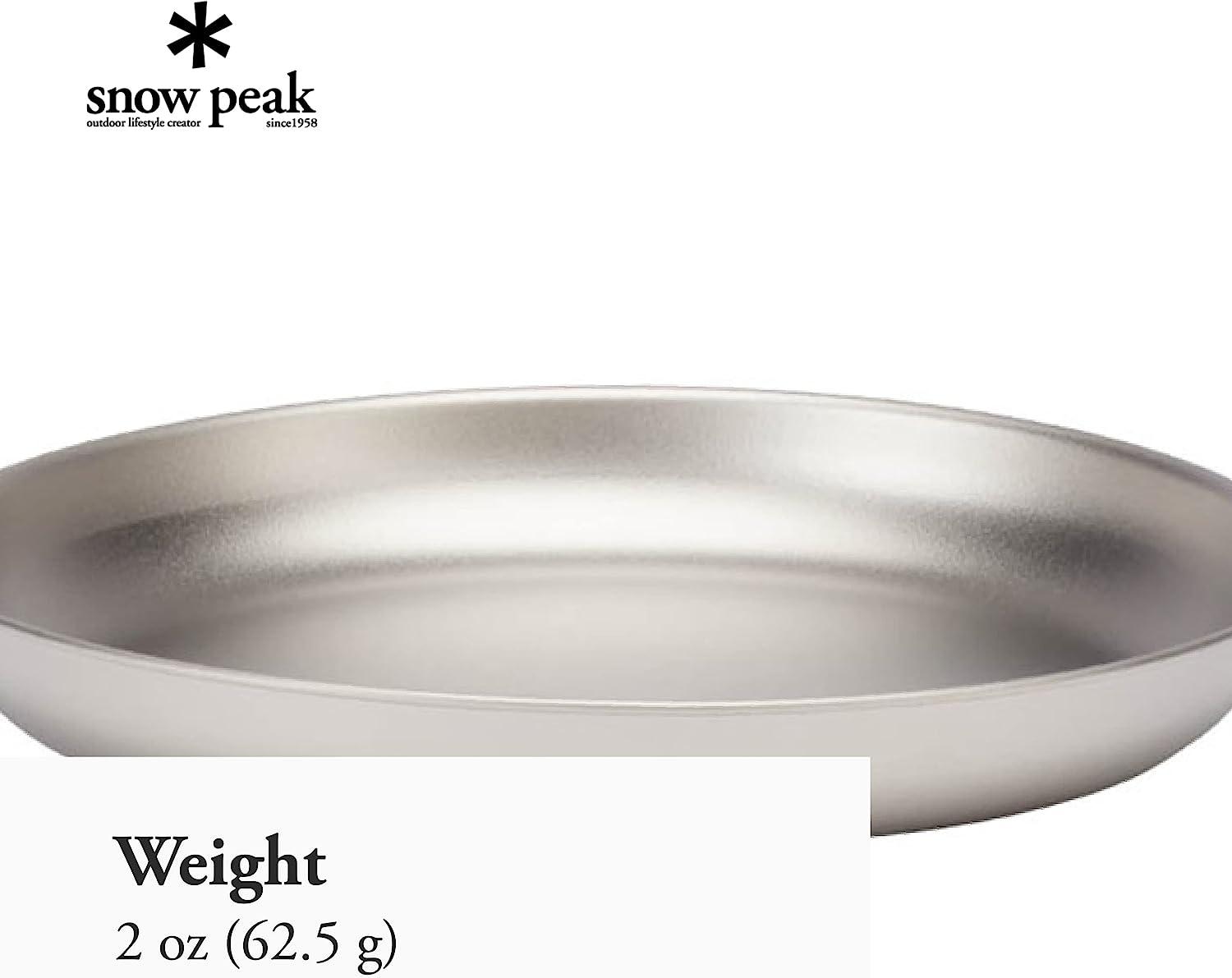 Snow Peak Titanium Plate - Lightweight & Durable for Backpacking and ...