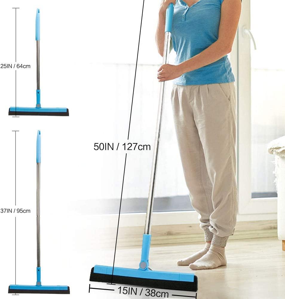 KOLLIEE Floor Squeegee Adjustable Professional Water Squeegee Foam with ...
