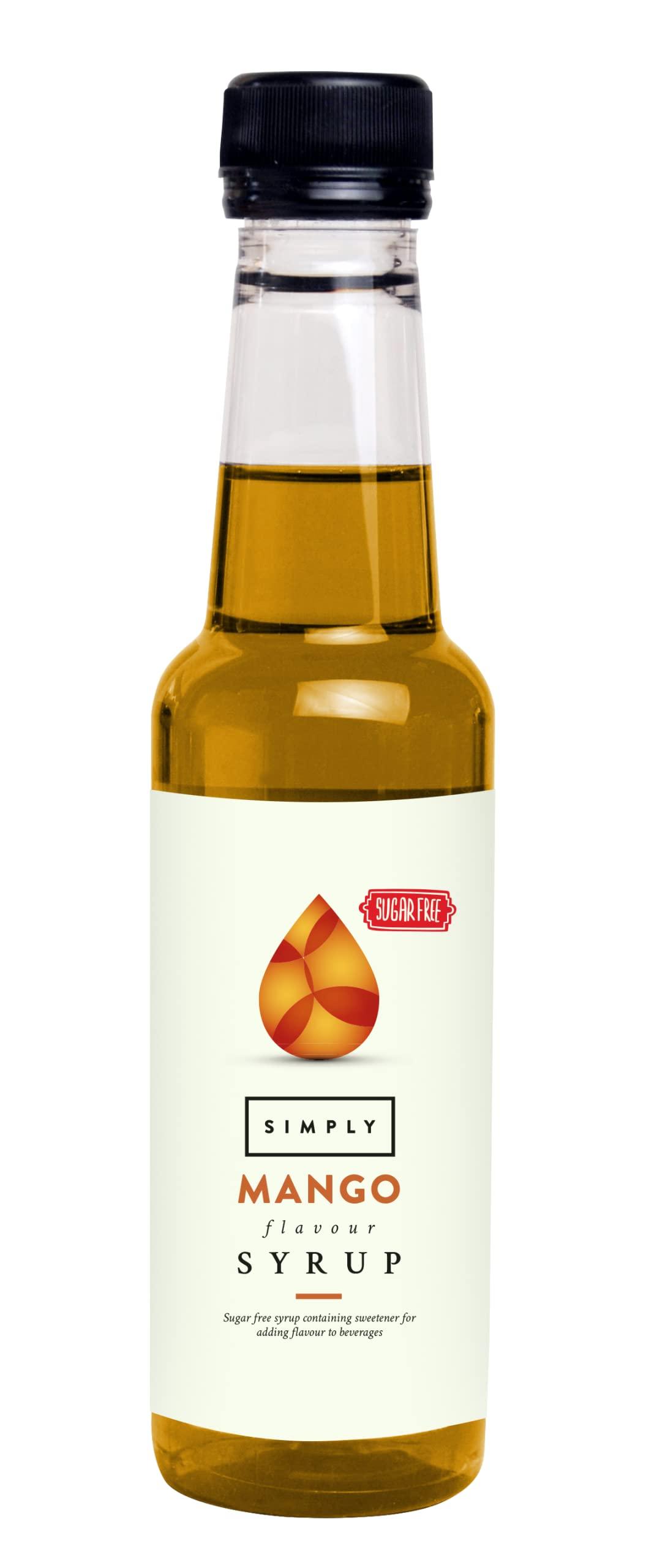 Simply Sugar Free Mango Syrup Low Calorie Vegan & Nut Free Flavoured ...