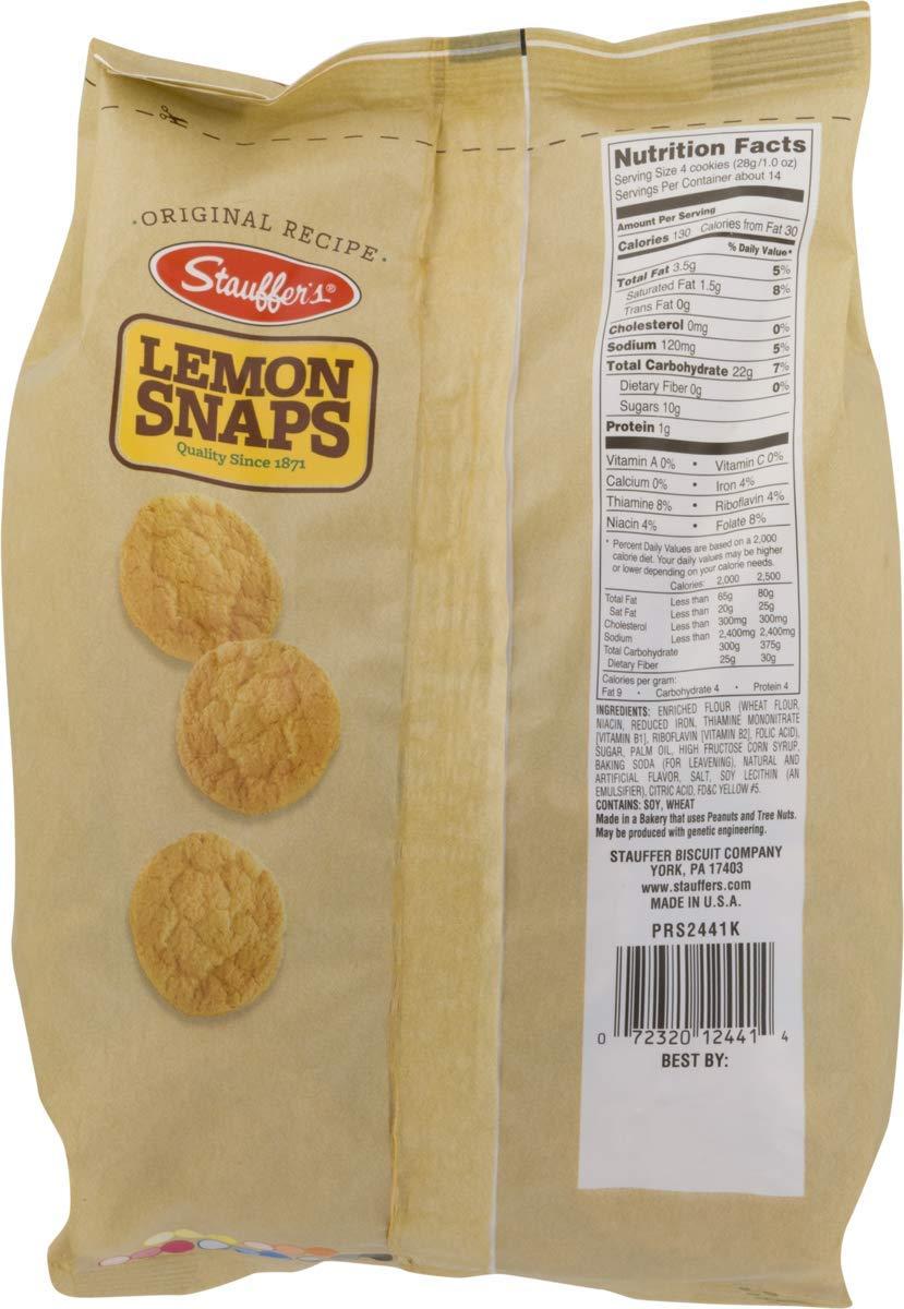 Stauffer's Original Recipe Lemon Snaps 14 oz. Bags (Pack of 4 ...