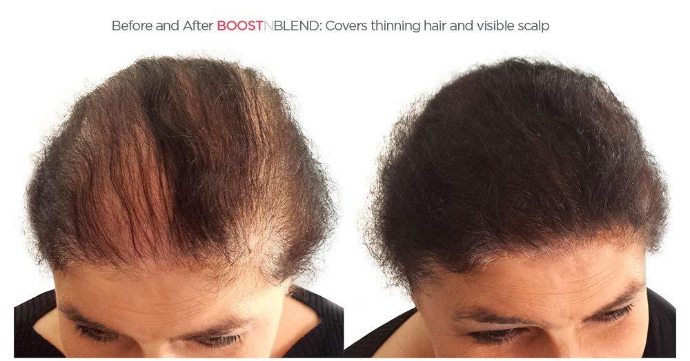Boost N Blend Scalp Concealer Hair Powder - Female Hair Fibers for ...