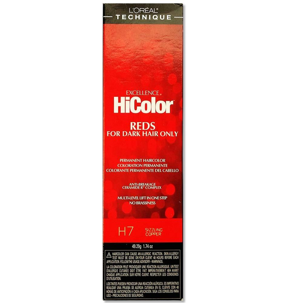 L'Oreal Excellence HiColor Sizzling Copper H7 - Vibrant Copper Hair ...