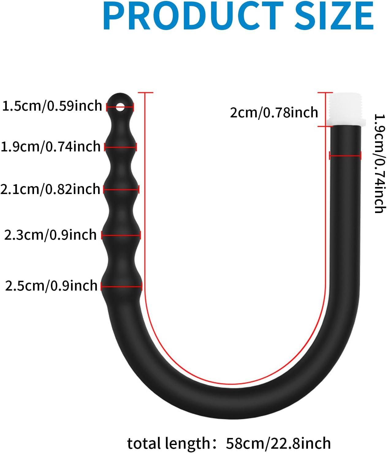 Shower Enema Douche Nozzles - 4 Holes Silicone Attachments for ...