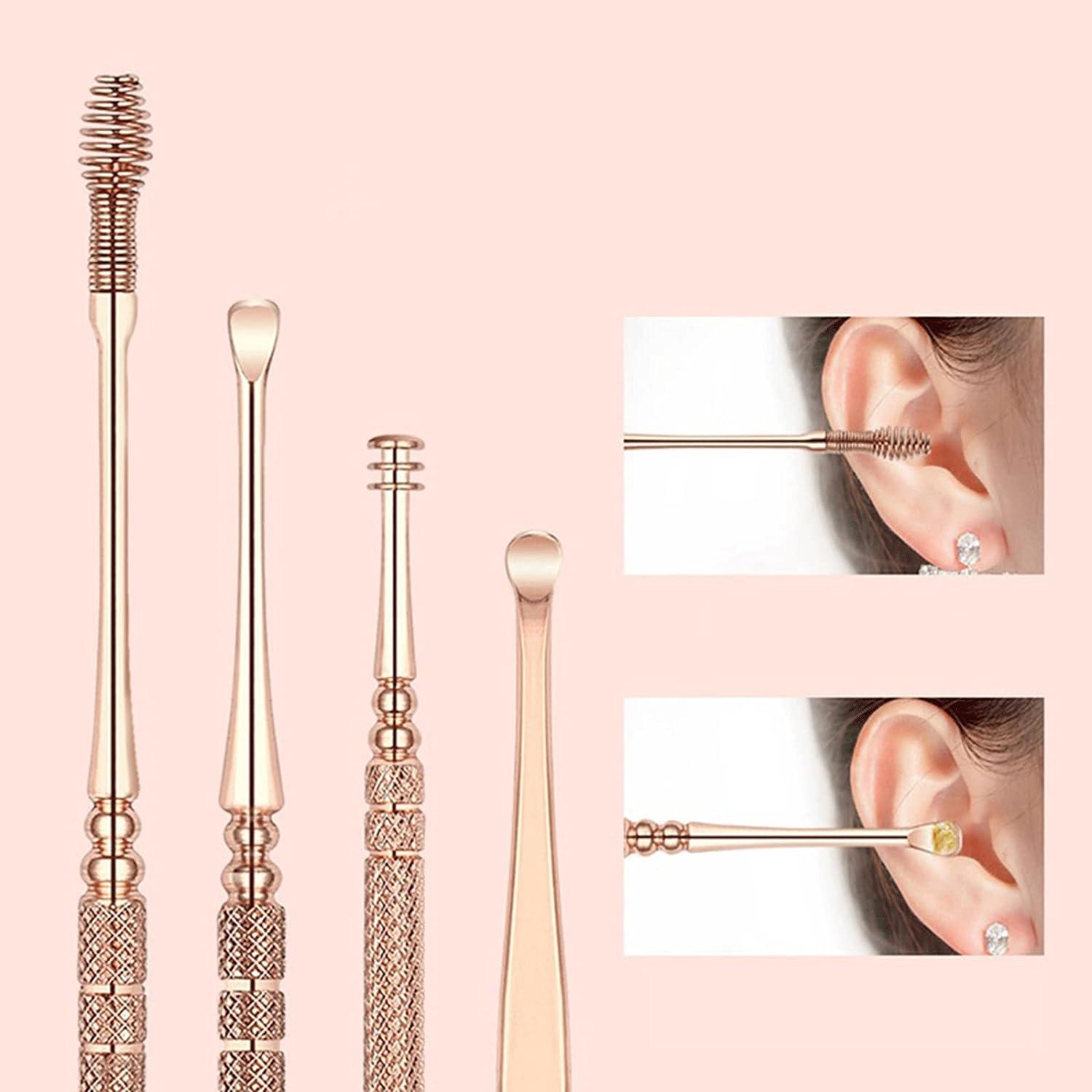 SSWERWEQ Ear wax removal tool Ear Cleaner Set Spiral Ear Pick And Ear ...