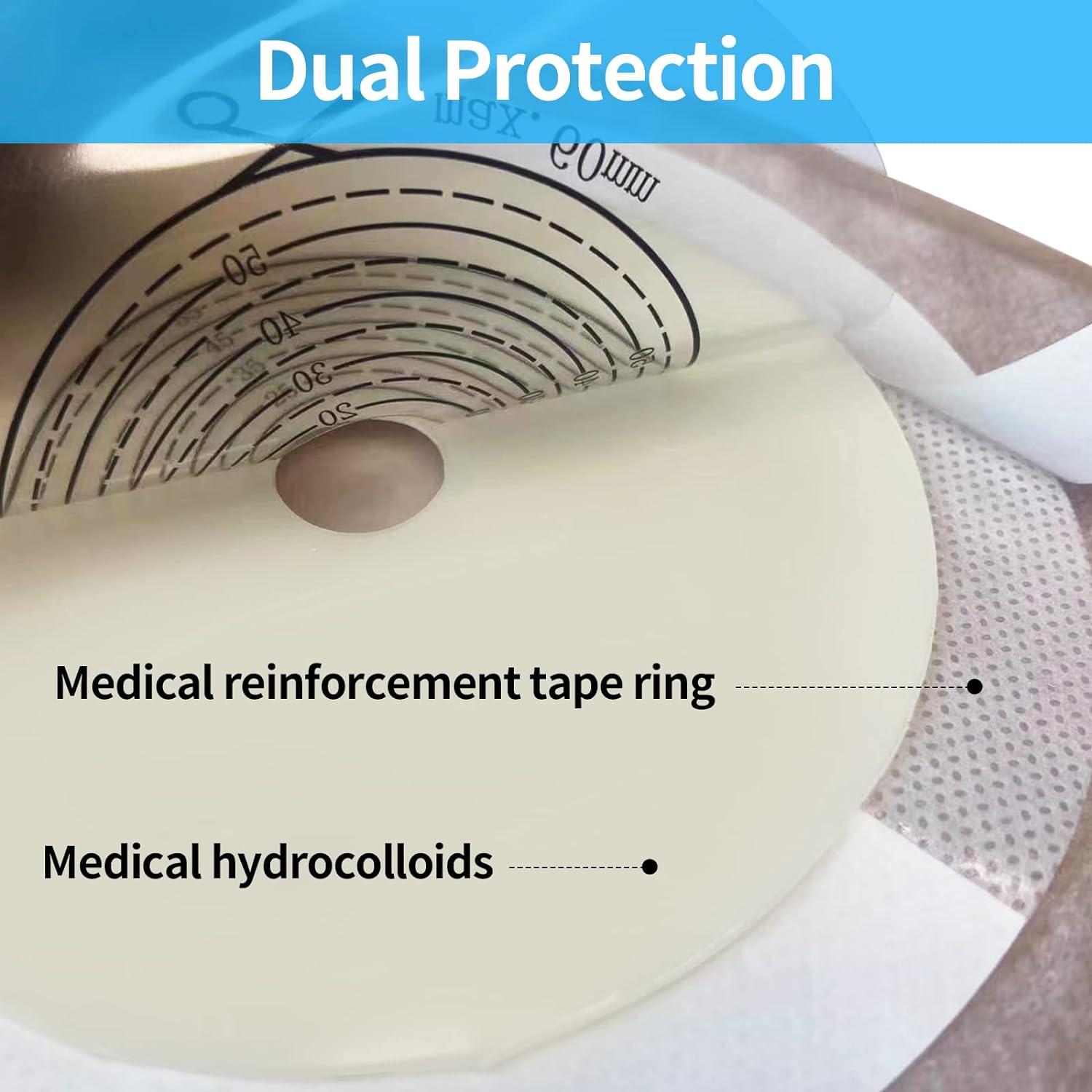 20 Pack Colostomy Bags One Piece Ostomy Bag with Clamp Closure | 15mm ...