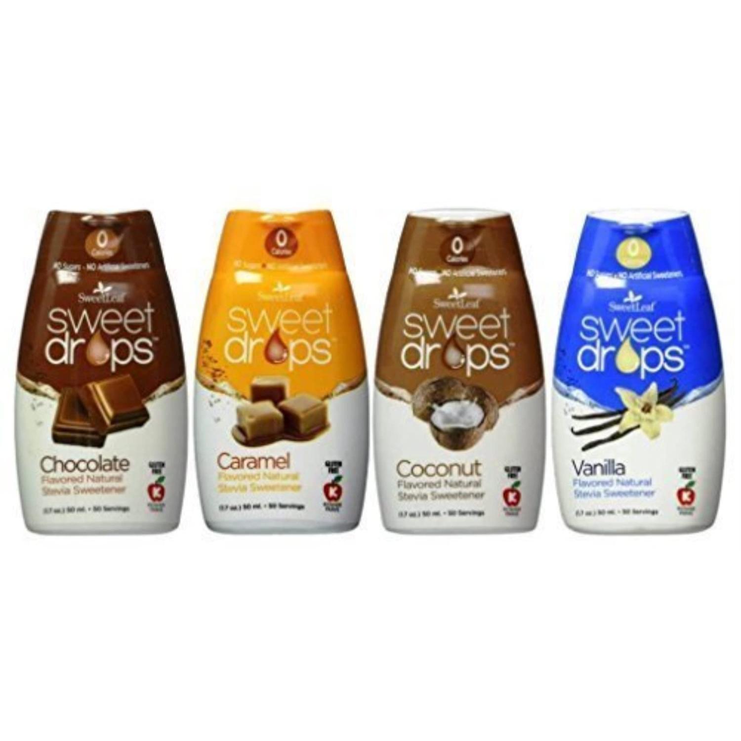SweetLeaf Sweet Drops Variety Bundle - Chocolate, Caramel, Coconut ...