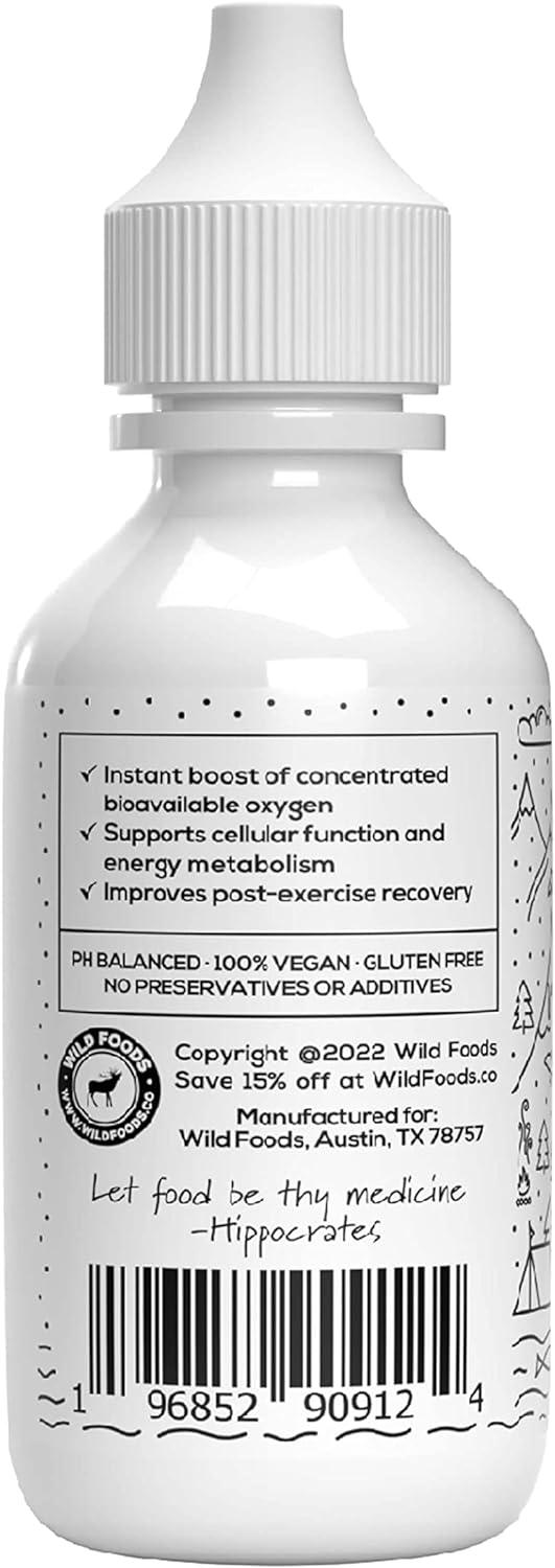 Wild Oxygen Mineral Supplement Liquid Formula - 2 oz Oxygen Boost Drops ...