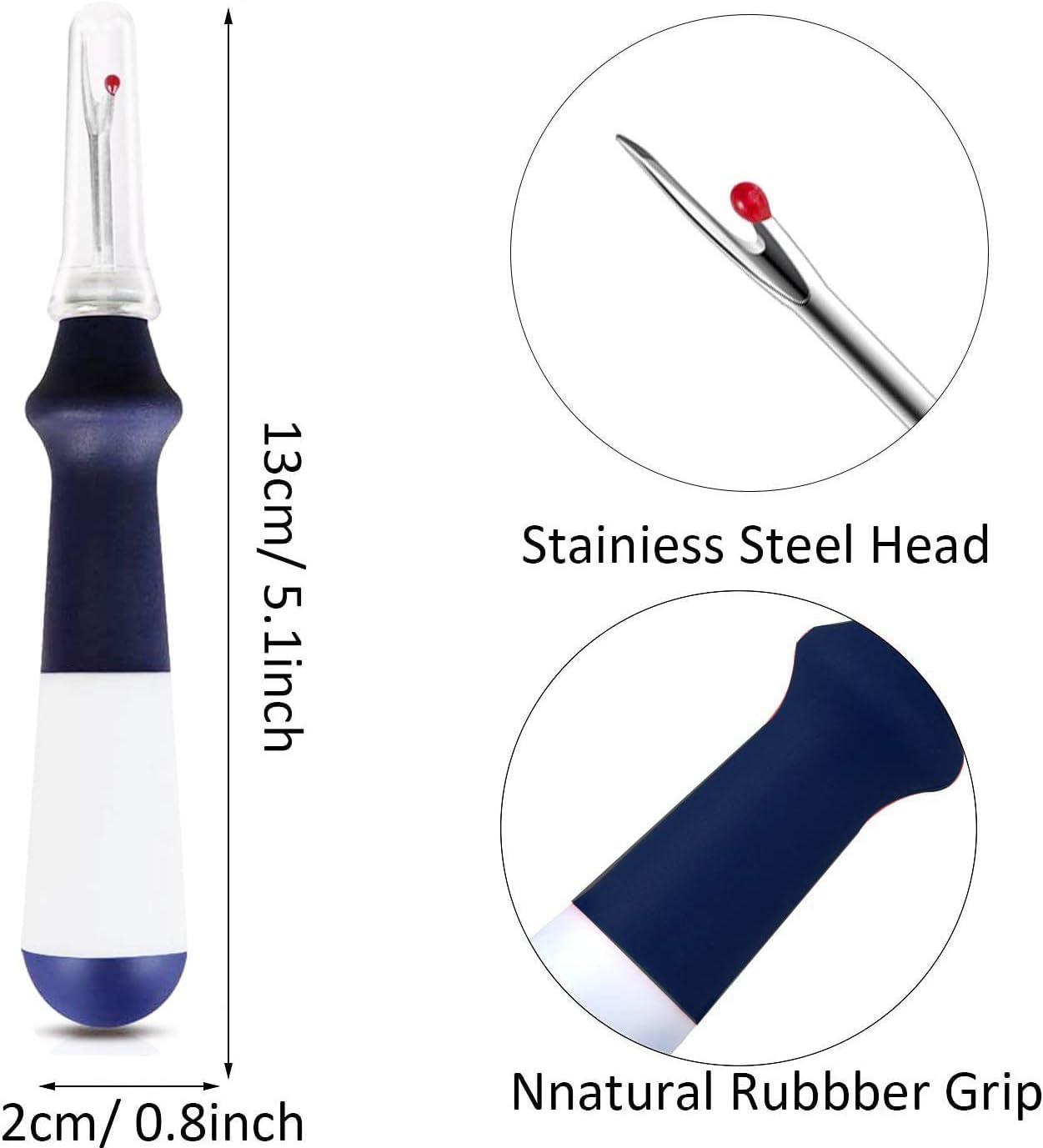 3-Piece Colorful Ergonomic Grip Seam Ripper Set for Sewing and Crafting ...