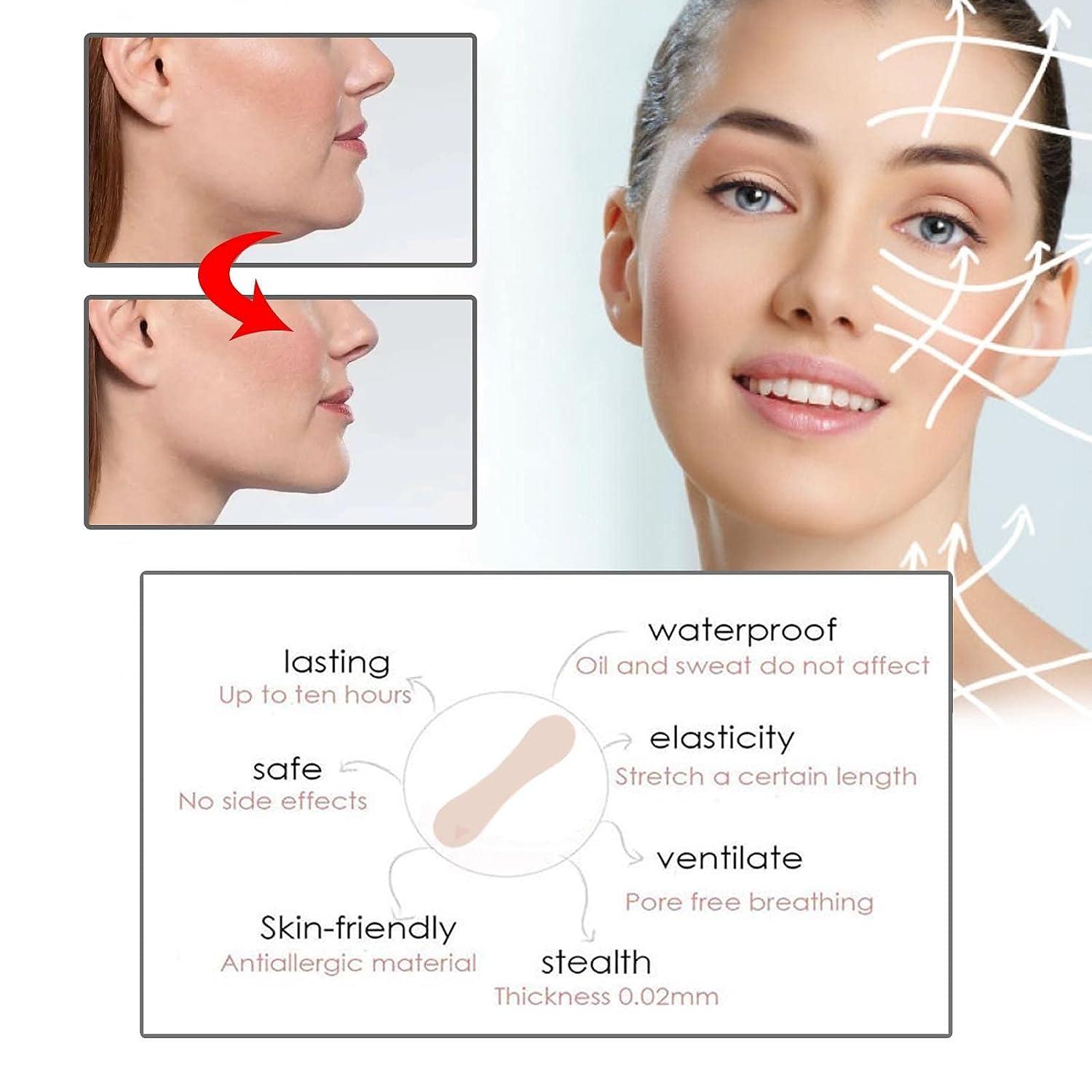 Invisible Face Lift Tape - 100 Strips for Instant V Shape Lift | Skin ...
