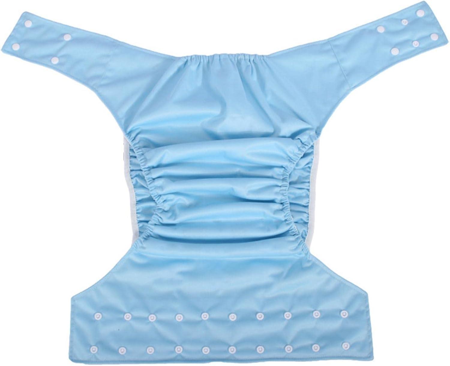 5 Set Reusable Adult Cloth Diapers for Incontinence - Purple 72-92 cm ...