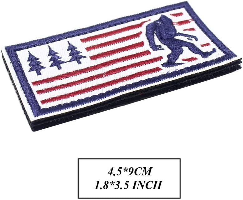 Embroidered Bigfoot Hook Patch 1.8 * 3.5Inch - National Flag Forest ...