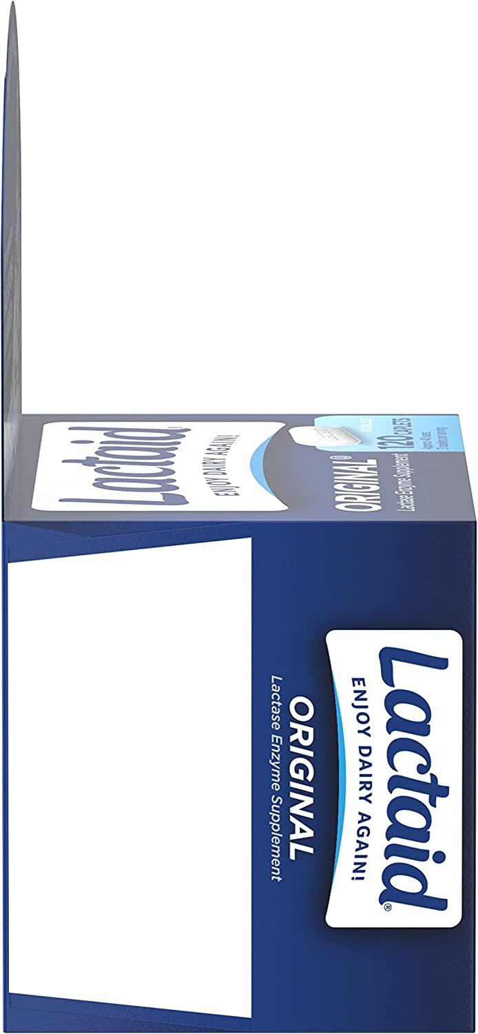 Lactaid Original Strength Lactose Intolerance Relief Caplets 120 ct ...