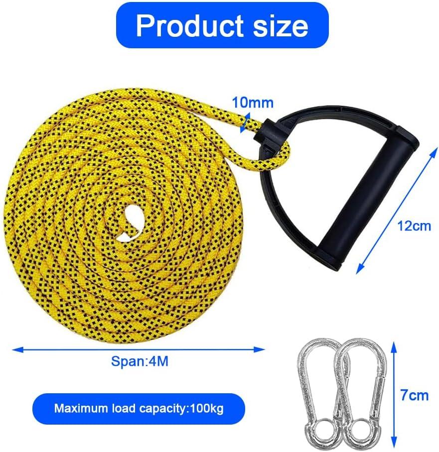Casenly 4m Sledge Rope with Handle | Durable Sled Rope for Tobogganing ...