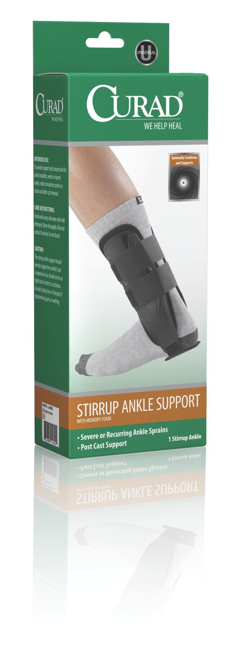 Buy Curad Universal Memory Foam Padded Ankle Stirrup Splint ...
