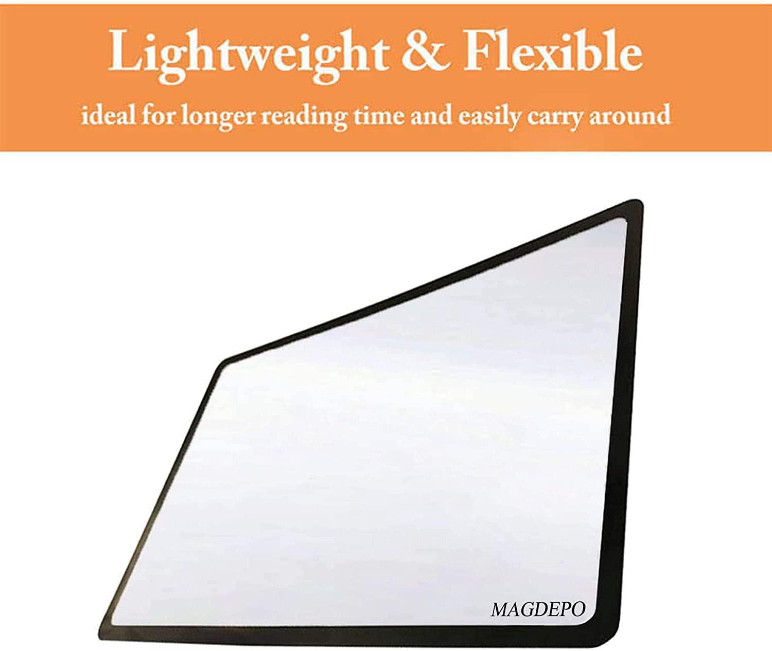3X Lightweight Optical Plastic Fresnel Lens Magnifying Sheet with Card ...