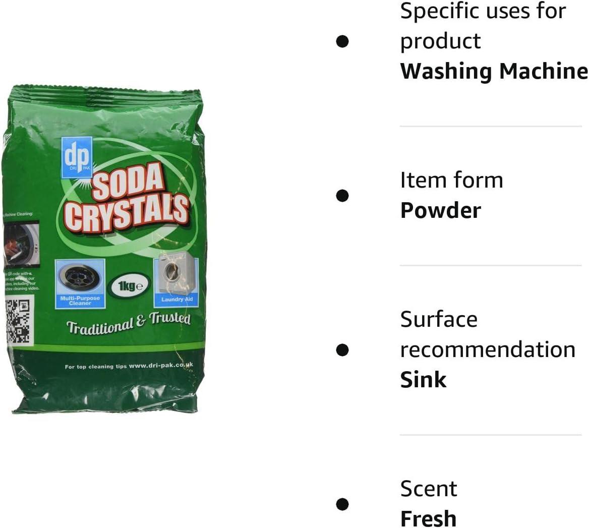 Dri Pak Soda Crystals 1kg - Powerful Cleaning Solution (Pack of 1 ...