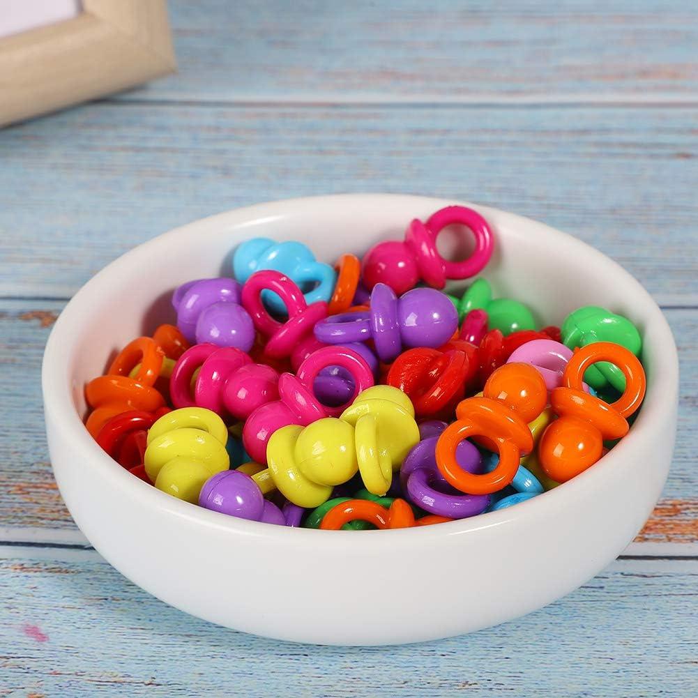 Miokycl 100pcs Acrylic Pacifiers - Birthday Party Decorations & Baby ...
