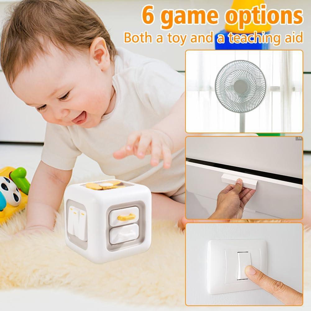 Editbar Motor Cubes Activity Cube | Montessori Baby Toys for 1-3 Years ...