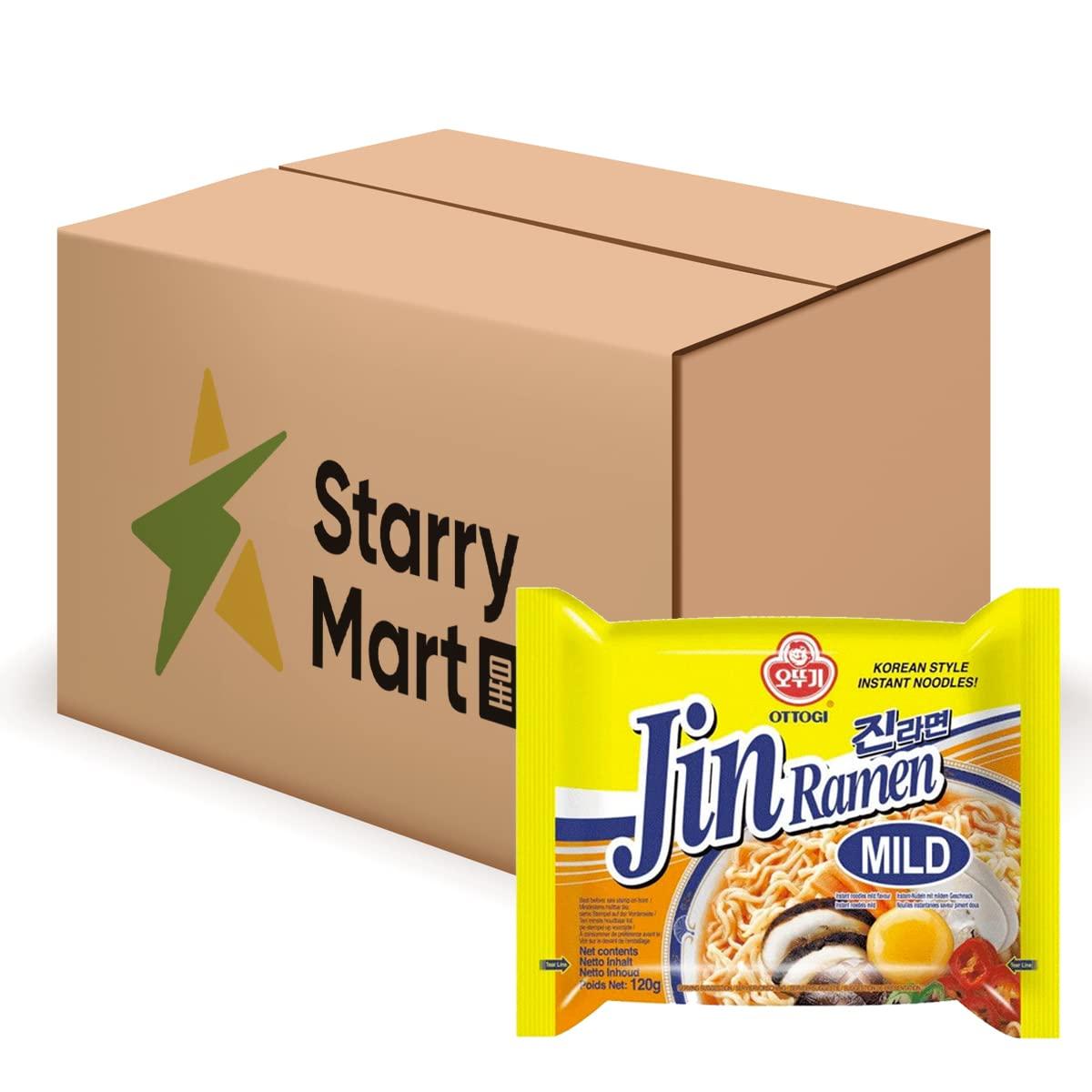 Ottogi Jin Ramen Mild 120g (Box of 40 packs) | Buy Now with Express ...