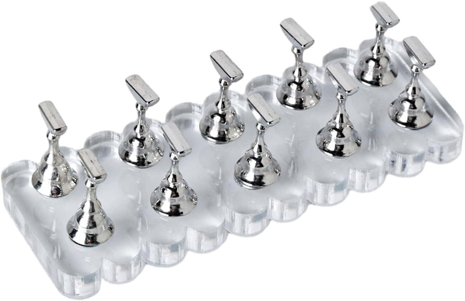 Acrylic Nail Art Practice Stand Fingernail Display Holder For False ...