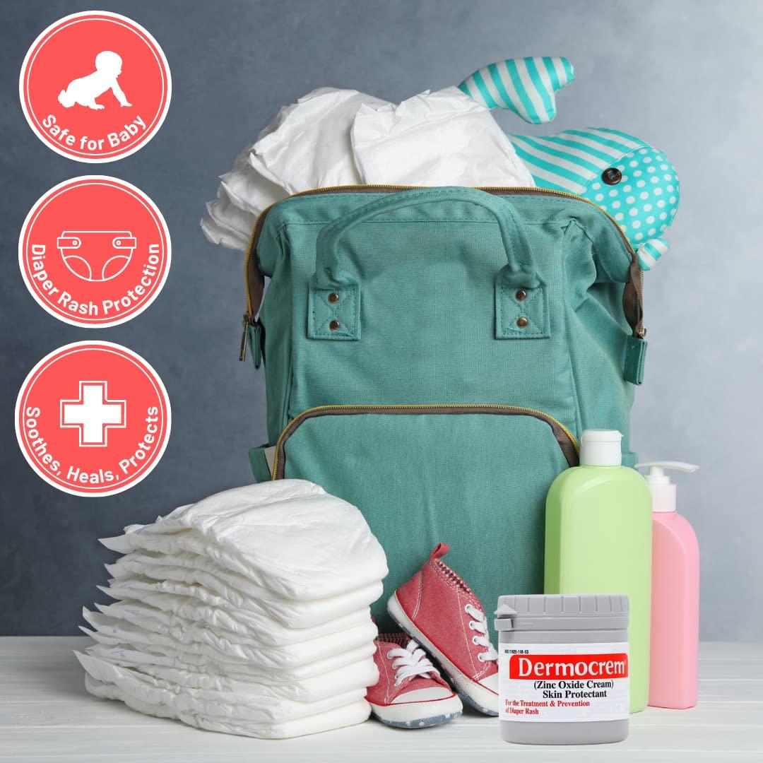 DERMOCREM Diaper Rash Cream for Baby - Soothing, Healing, and ...