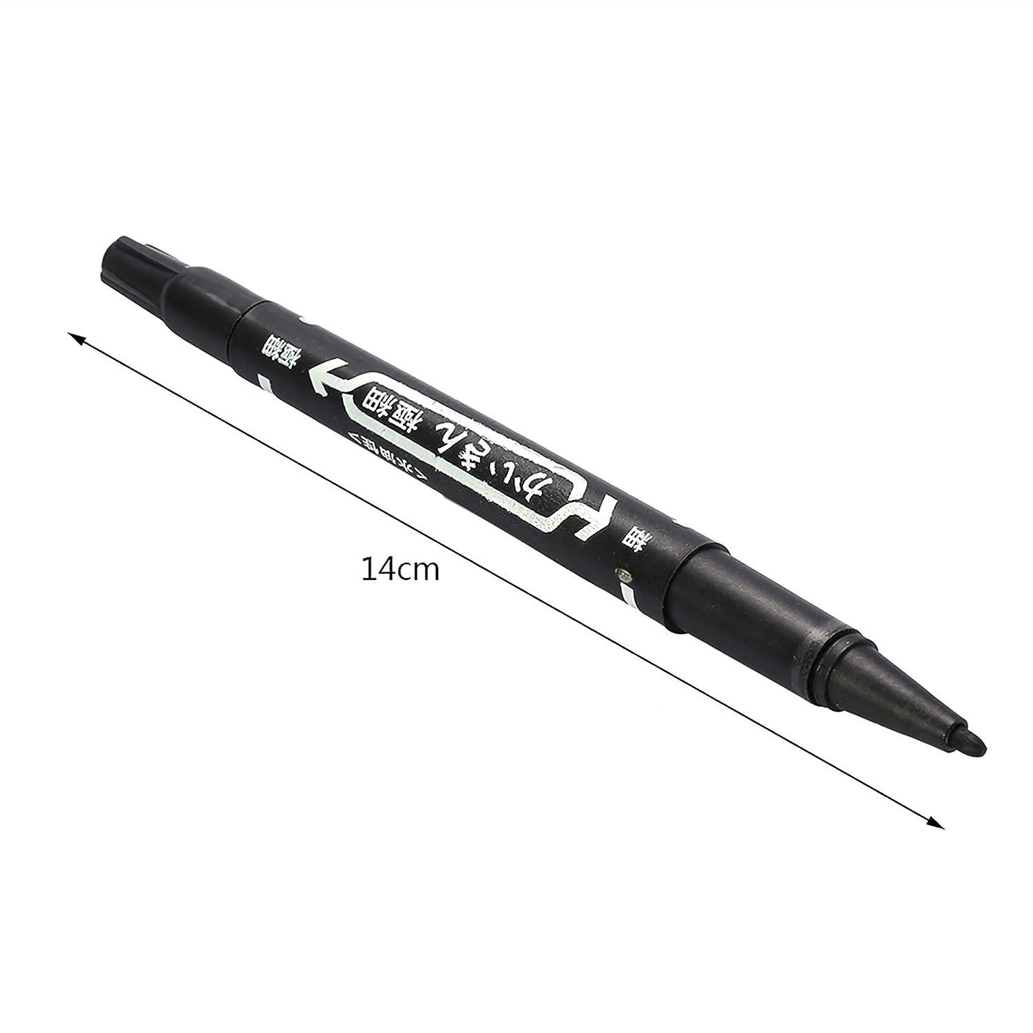 Black Tattoo Marker Pen Set - 10 Body Temporary Skin Markers for ...