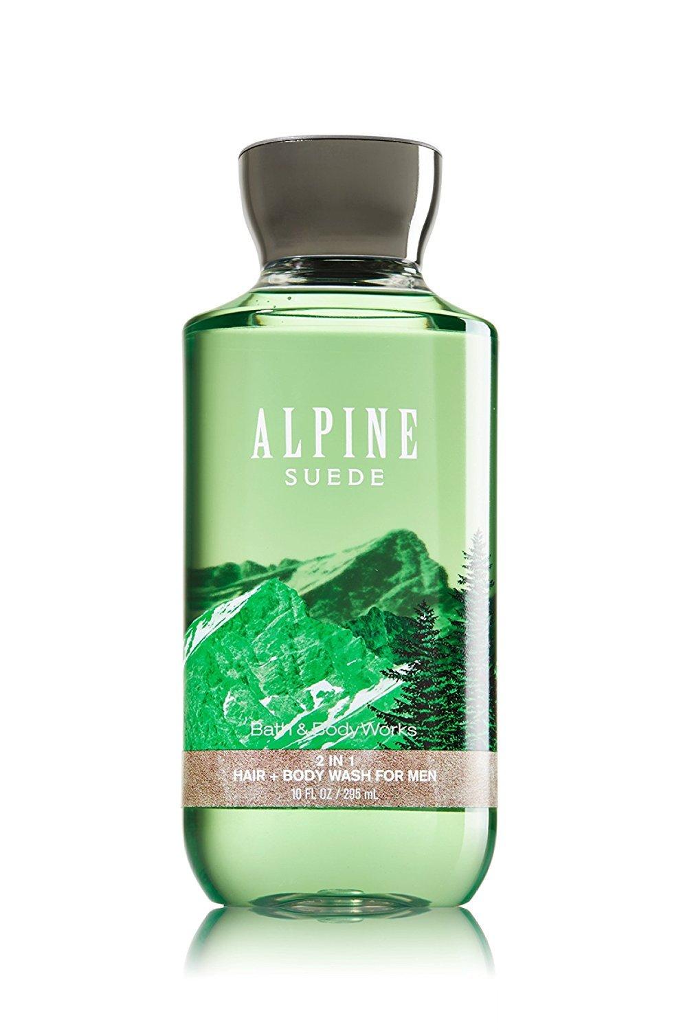 Bath and Body Works Alpine Suede 2-in-1 Men's Hair + Body Wash 10 Oz ...