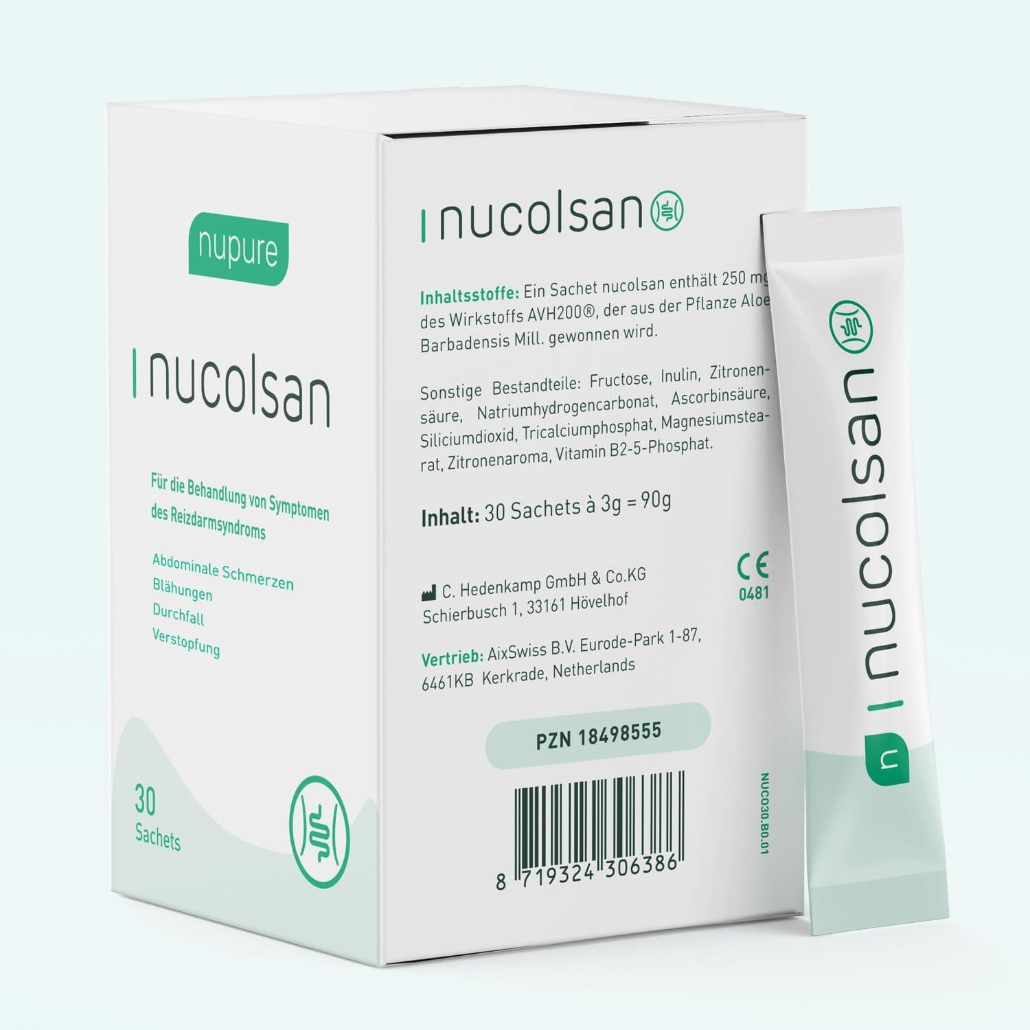 Nupure Nucolsan - Vegan Medical Device for Irritable Bowel Relief ...