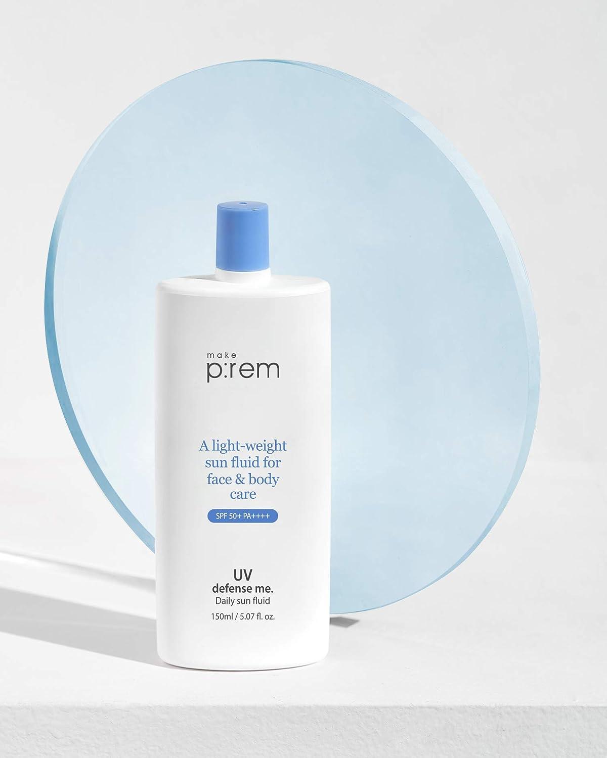 Prem UV Defense Me Daily Sun Fluid SPF 50+ PA++++ 150ml - Vegan Reef ...