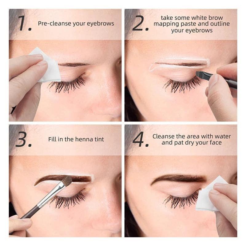 10g White Eyebrow Mapping Paste - Microblading Brow Paste for Permanent ...