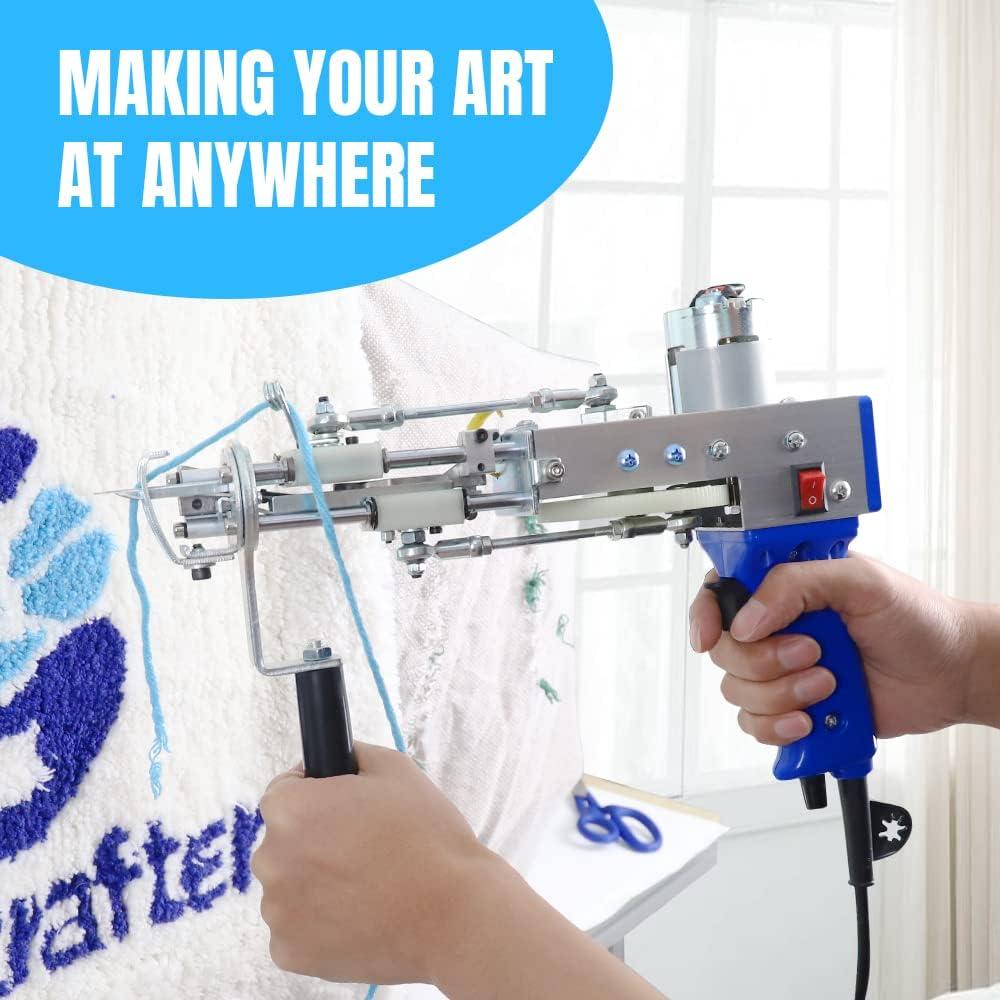 Goodcrafter 2-in-1 Electric Carpet Tufting Gun with Scissors - Handheld ...