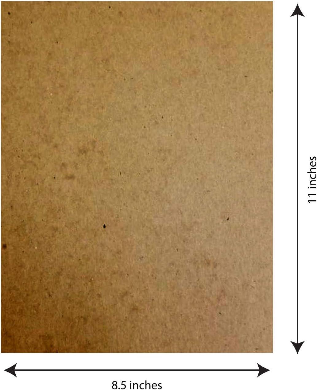 Chipboard Cardboard Sheets - 50 Pack of Medium Weight (8.5 x 11)